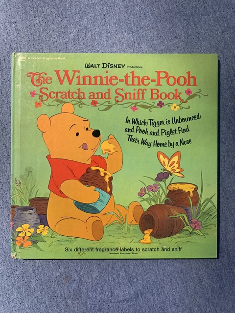 VINTAGE WALT DISNEY Winnie The Pooh HC Book 1975 Scratch and Sniff ...