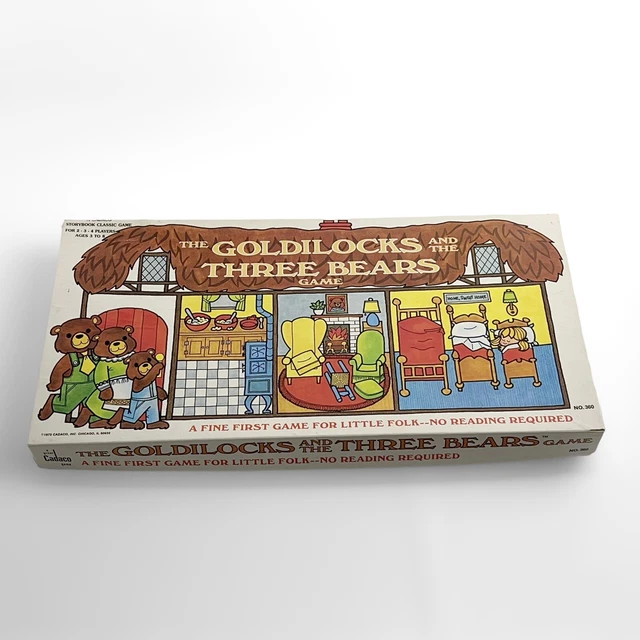 VINTAGE CADACO GOLDILOCKS and the Three Bears Board Game USA Made No ...