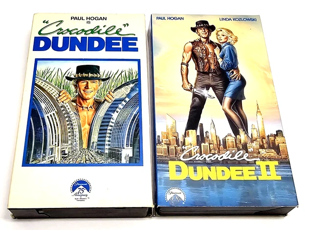 CROCODILE DUNDEE VHS 1987 & Crocodile Dundee II VHS 1990 2-LOT £12.87 ...