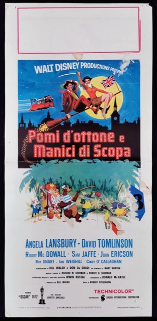 POMI D'OTTONE E MANICI DI SCOPA locandina poster Bedknobs and ...