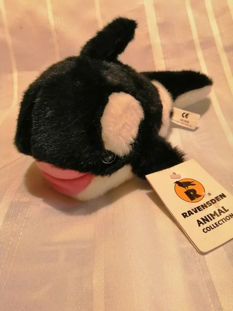 KILLER WHALE SOFT toy furry friend plush Ravensden Animal Collection ...