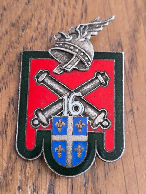 INSIGNE MILITAIRE 16° RA Régiment d'Artillerie / Andor H622 /G114 EUR 7 ...
