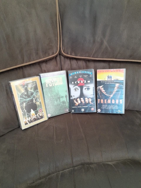 HORROR VHS X4 Psycho Maniac Cop Scream 2 Tremors See Images £5.99 ...