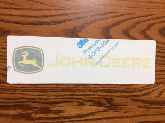 NICE JOHN DEERE Logo Decal 2-1/2 inch x 12 inch $29.95 - PicClick