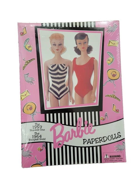 BARBIE PAPERDOLL THE 1959 Number One and The 1964 Ponytail Swirl $19.99 ...