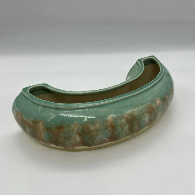 VINTAGE MCM DIANA Australian Pottery Green Ceramic Trough Planter 51 ...
