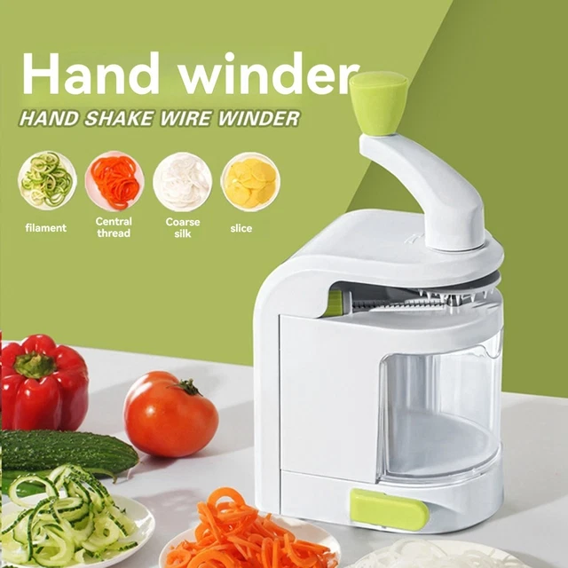 VEGETABLE GRATER POTATO Spiral Slicer Whirlwind Fruit Vegetable ...