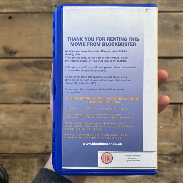 BLOCKBUSTER VHS EX Rental Brotherhood of the Wolf (Dubbed) Clamshell ...