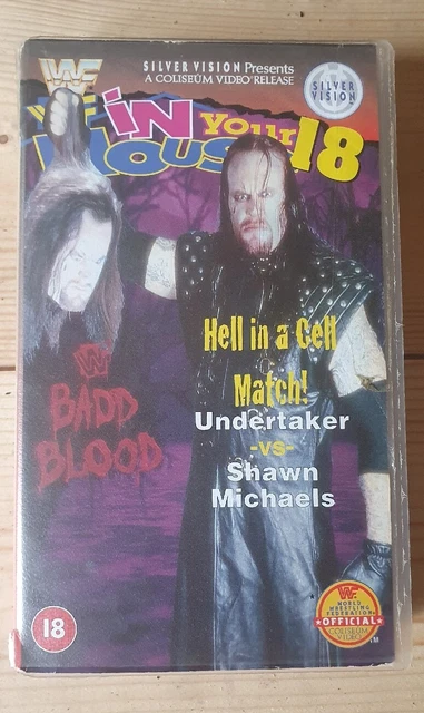 WWF IN YOUR House 18-Badd Blood VHS cassette vidéo, lutte, WWE, WCW ...