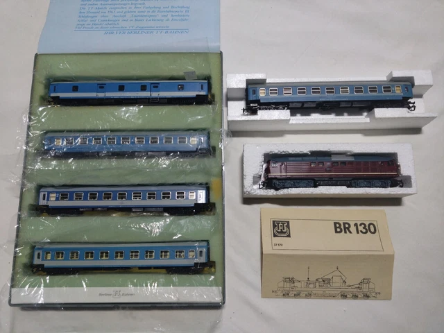 SET TILLIG / BTTB TT Komplettzug BR 130 + 5 MAV Schnellzugwagen ...