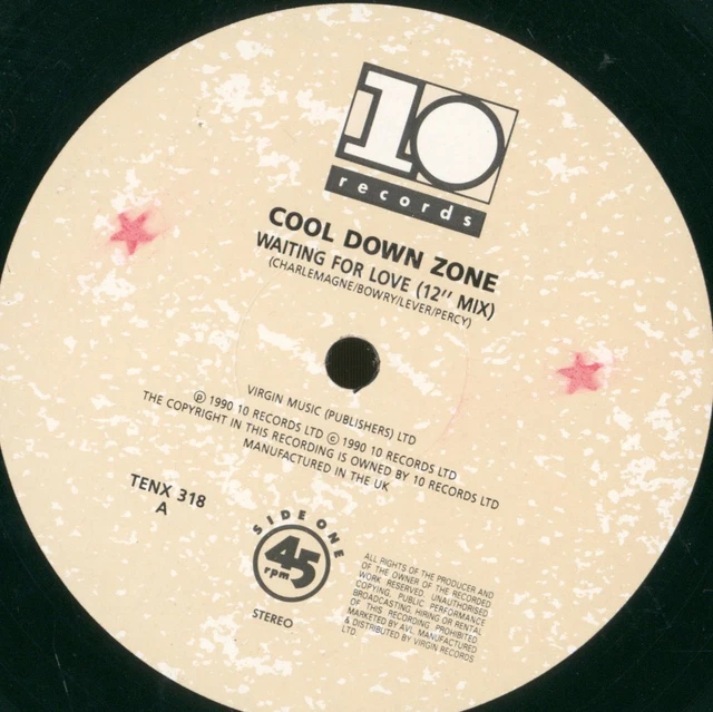 COOL DOWN ZONE Waiting For Love 12" vinyl UK 10 1990 in pic sleeve ...