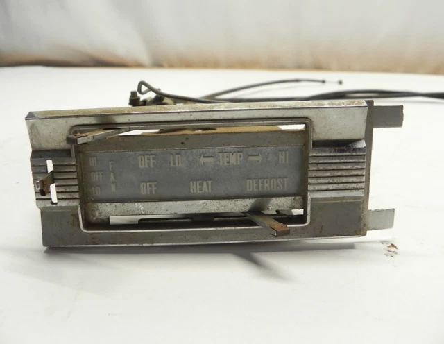 VINTAGE 1959 FORD Galaxie & Fairlane Fan Heater Control Assembly ...