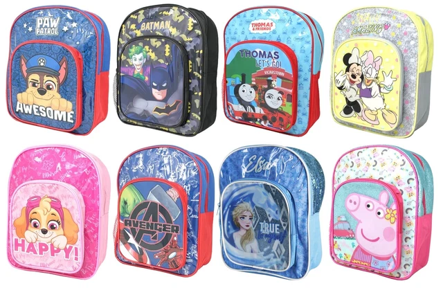 CHARACTER LICENSED DELUXE Backpack School Bag Disney Marvel Pixar Boys ...