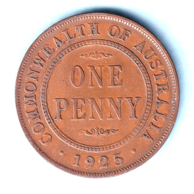 AUSTRALIA. 1925 PENNY.. Broken N variety.. aVF $280.00 - PicClick AU