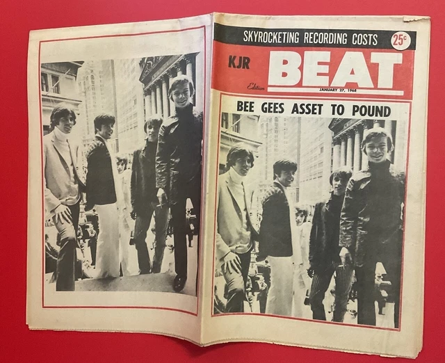 VINTAGE KJR BEAT Magazine 1968 - Bee Gees Beatles - Rock And Pop Music ...