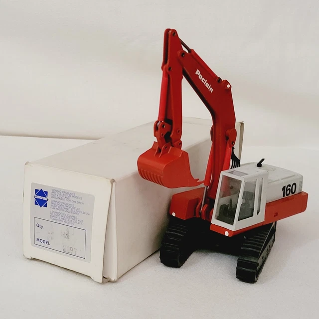 CONRAD POCLAIN 160 Bagger Modell 2897 1:50 Made W. Germany (siehe ...