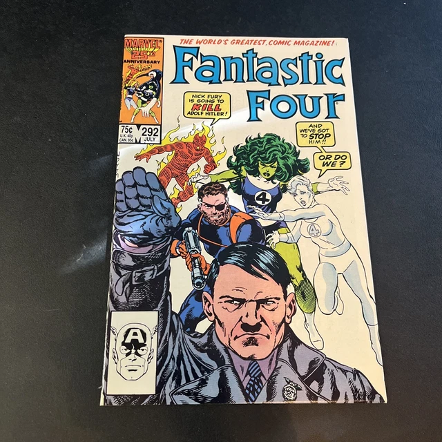 FANTASTIC FOUR #292 - Couverture John Byrne Hitler - Nick Fury App ...