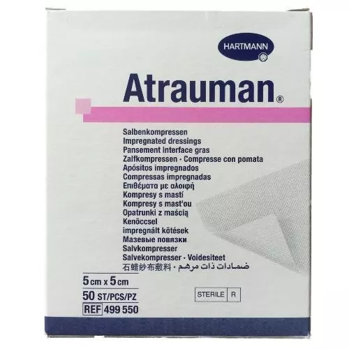 ATRAUMAN IMPRÉGNÉ TULLE Pansements 5cm x 5cm (x50) EUR 38,27 - PicClick FR