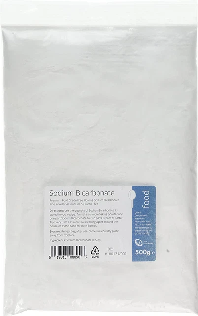 SODIUM BICARBONATE 500G - Pharmaceutical Grade (Bicarb/Bicarbonate of ...