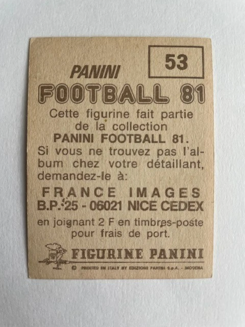 PANINI STICKER FOOTBALL 81 - Aime Jacquet Coach - Bordeaux #53 EUR 3,00 ...