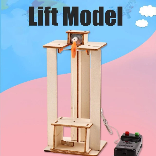 SCHOOL PROJECTS ELEVATOR Toy Lift Model Physics Learning Science ...
