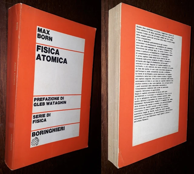 FISICA ATOMICA, MAX Born, Boringhieri 1968. EUR 22,00 - PicClick IT