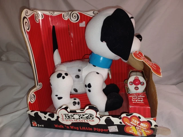 VTG LITTLE DIPPER Walk & Wag Electronic 101 DALMATIAN Puppy Dog Plush ...
