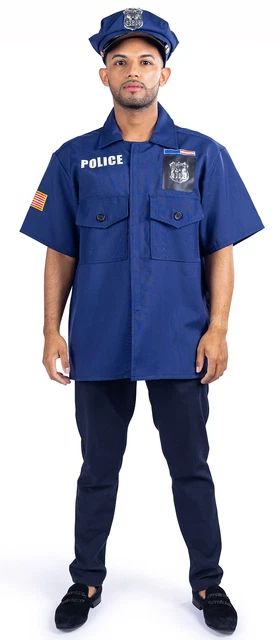 ADULT POLICE OFFICER Costume By Dress Up America £26.76 - PicClick UK