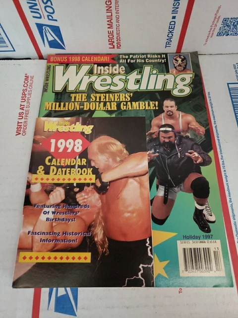 VINTAGE WWF WCW Retro Inside Wrestling Magazine 1997 Steiner Million ...