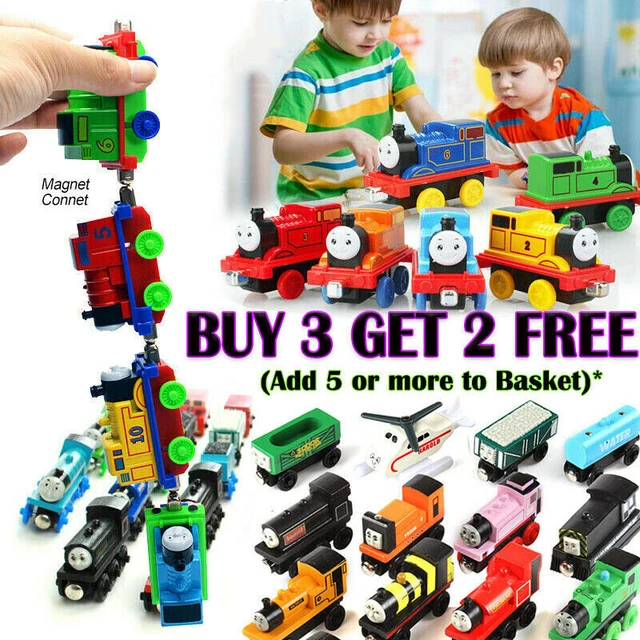 THE TANK ENGINE Tender Wooden Magnetic Railway Train Toys Truck Cars ...