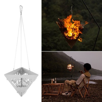 OUTDOOR CAMPFIRE STOVE Wood Stove Hanged Fire Pit Grill Hangers £24.31 ...