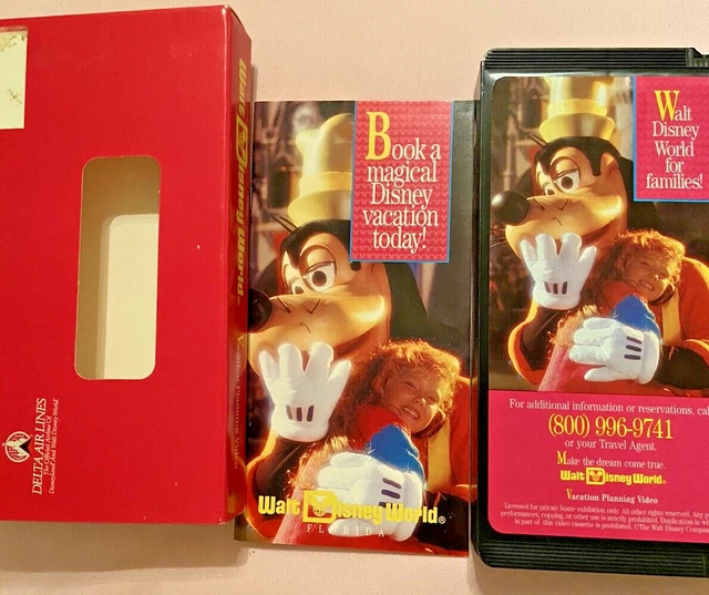 VINTAGE WALT DISNEY World for families 1995 vacation planning video VHS ...