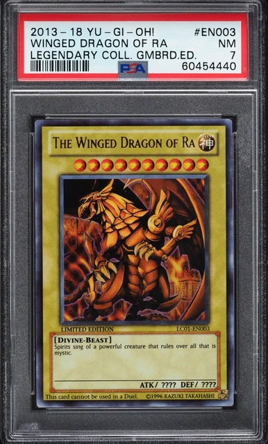 2013 YUGIOH LEGENDARY Gameboard Edition Winged Dragon Of Ra LC01-EN003 ...