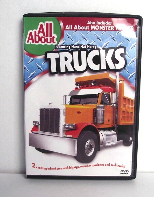 ALL ABOUT TRUCKS and Monster Trucks (DVD, 2007) Featuring Hard Hat ...