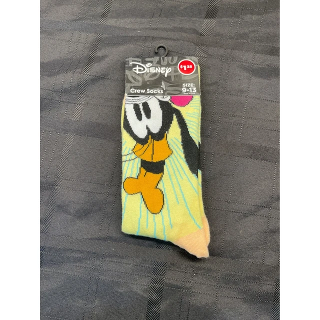 DISNEY GOOFY CREW Socks Fun Character Socks Size 9-13 NWT £6.68 ...