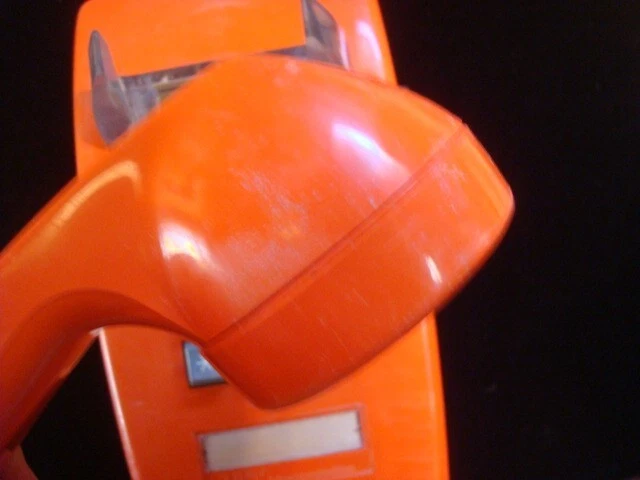 VINTAGE ITT ORANGE Push-Button WALL MOUNT Telephone Untested £79.75 ...