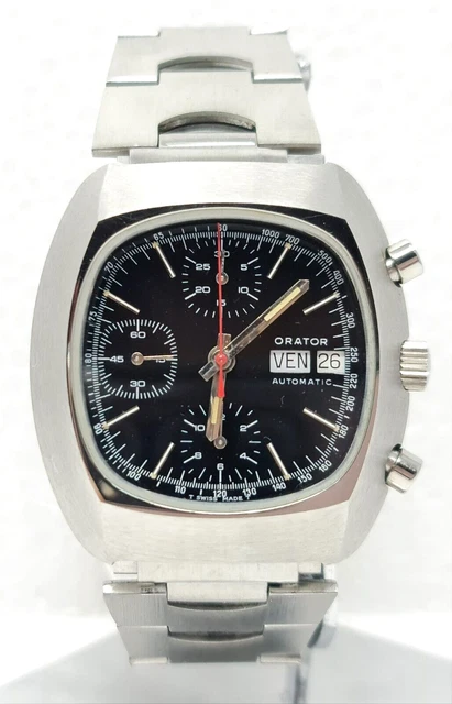OROLOGIO ORATOR AUTOMATIC chronograph watch swiss made valjoux 7750 ...
