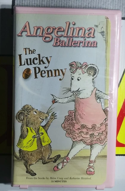 ANGELINA BALLERINA &THE Lucky Penny" VHS Video Tape 2003 in Pink ...