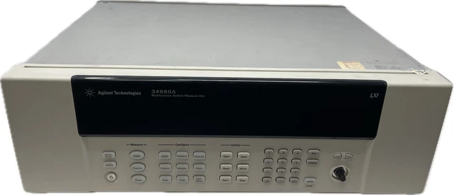 AGILENT TECHNOLOGIES LXI 34980A Multifunction Switch Measure Unit NO ...