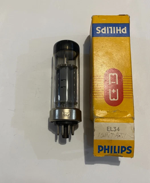 EL34 PHILIPS METAL BASE , Vintage tube 1956 , 1pcs £320.99 - PicClick UK