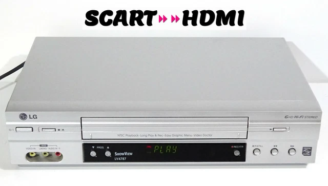 VHS VIDEORECORDER LG LV4787 6 Hd. HiFi + HDMI-Extras,gewartet ...