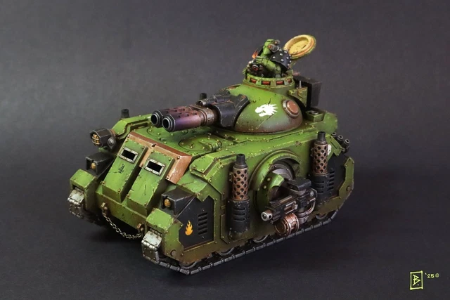 PRO PAINTED SALAMANDERS Chapter Space Marine Predator 30k 40k Horus ...