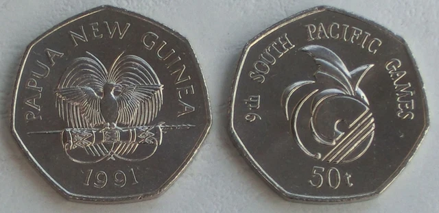 PAPUA-NEW/PAPUA NEW GUINEA 50 Toea 1991 p31 uncirculated $20.19 ...