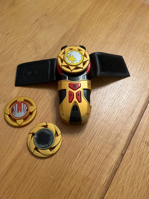 POWER RANGERS NINJA Storm DX Samurai Hurricane Morpher + all 3 discs ...
