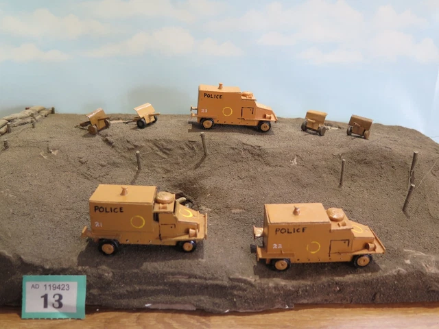 LOT OF SCRATCH Built Police Vans, Guns + Figures, Very Detailed Models ...