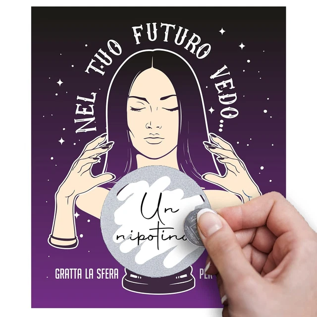 BIGLIETTI GRATTA E Vinci Originali Personalizzati per Auguri Annuncio ...