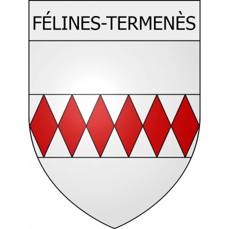 FÉLINES-TERMENÈS 11 VILLE Stickers blason autocollant adhésif Taille:12 cm EUR 3,99 - PicClick FR