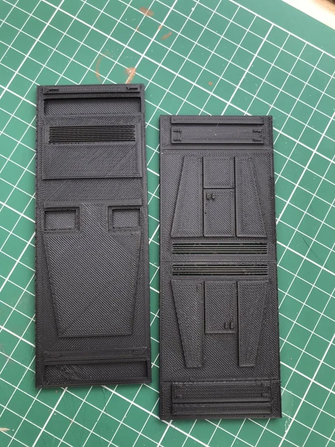 STAR WARS CUSTOM 3.75” Scale Black Wall Panels 3D PRINTED Death Star ...
