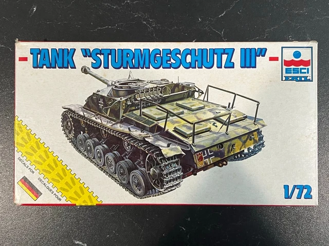 1/72 GERMAN STURMGESCHUTZ Stug III Ausf. G Assault Gun - ESCI 8328 $15. ...