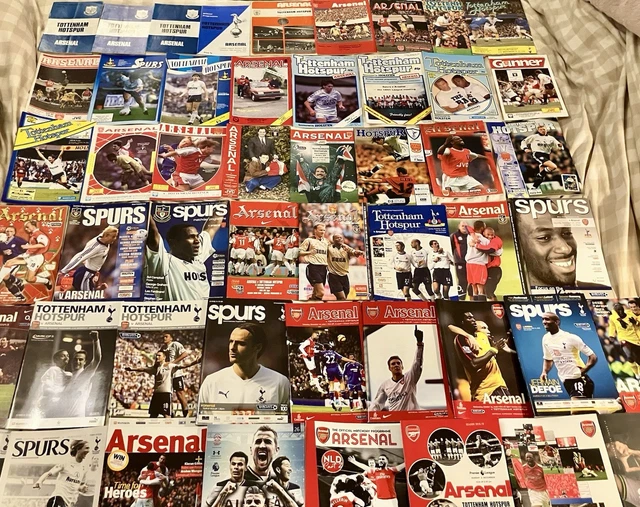 ARSENAL V SPURS Programmes X50 Spanning 1972- 2023 . Very Good ...